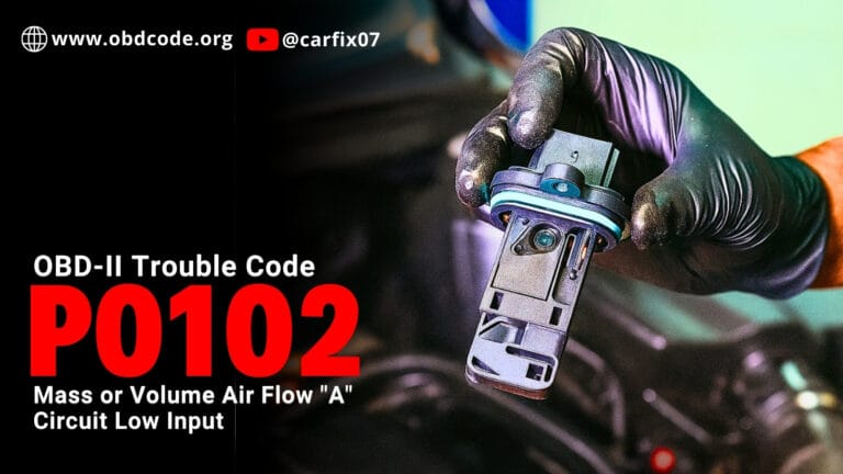 How To Fix P0102? | Mass or Volume Air Flow "A" Circuit Low Input - OBD-II Code, Trouble Code ...